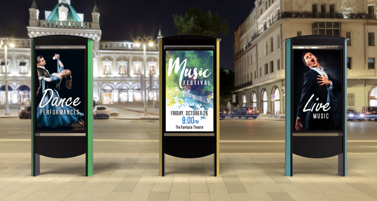 Digitale Werbetafel Outdoor 55 Zoll